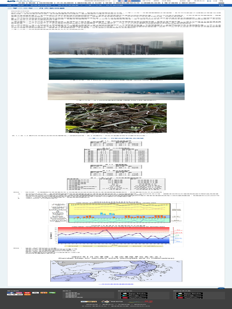 二零二三年一月天氣回顧｜香港天文台 (HKO) ｜每月天氣摘要 | PDF