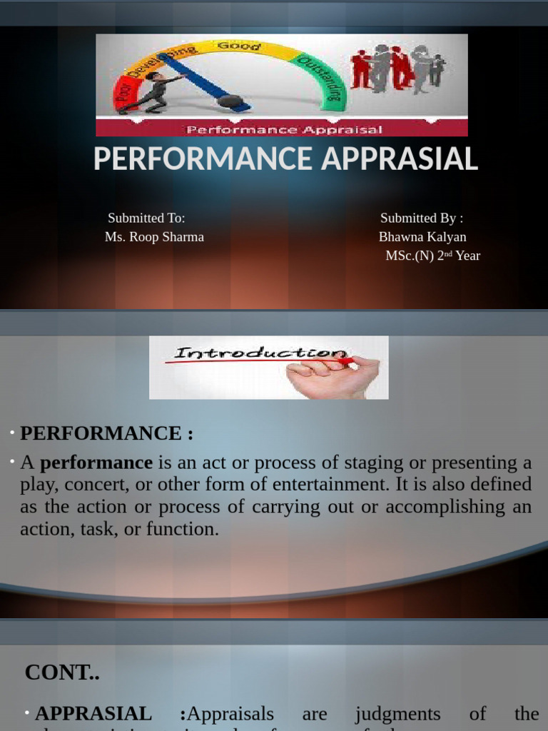 Performance Apprasial | PDF | Performance Appraisal | Evaluation