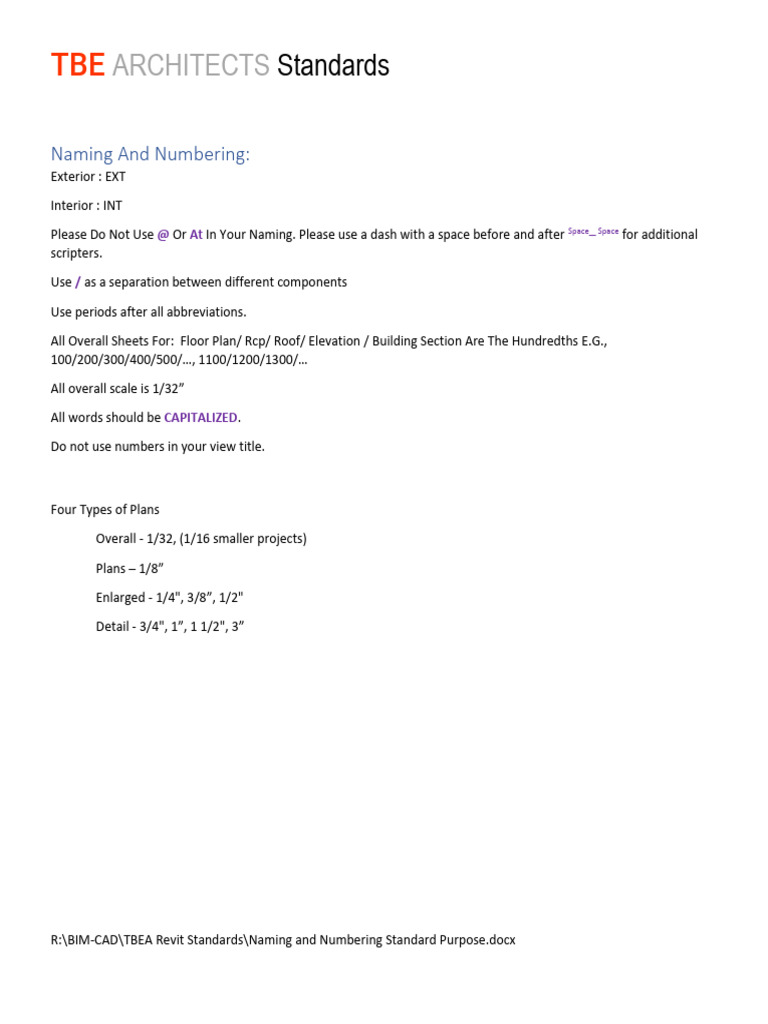 Naming and Numbering Standards | PDF | Real Estate | Building Technology