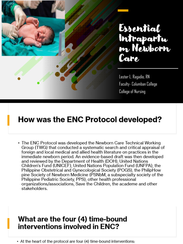 Essential Intrapartum Newborn Care | PDF | Infants | Breastfeeding