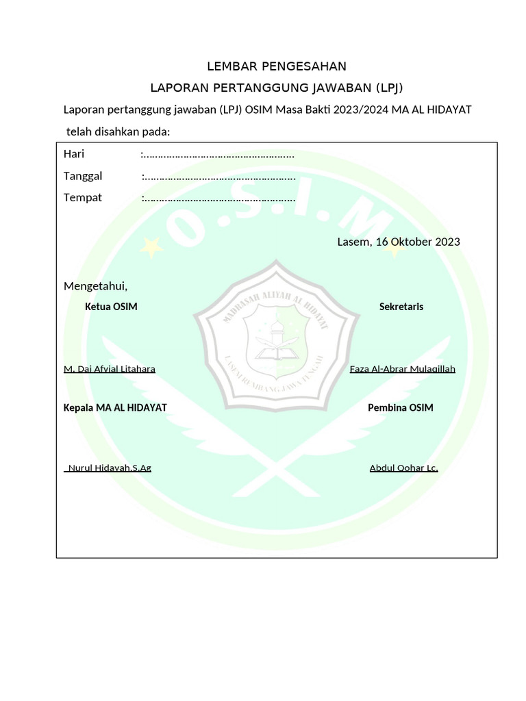 LPJ Osim 2023-2024 | PDF