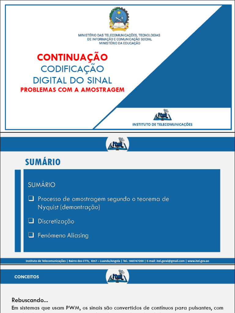 Problemas de Amostragem em Sinais Digitais | PDF | Processamento de sinais | Engenharia Elétrica
