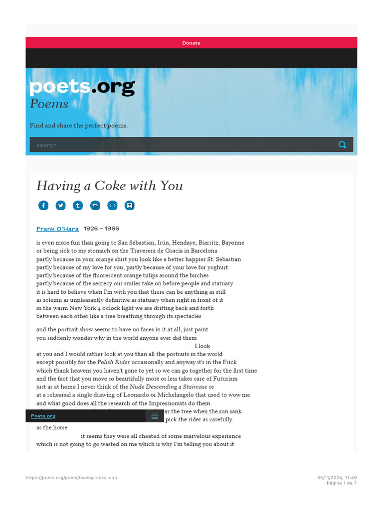 Uma coca com você | PDF | Poetry