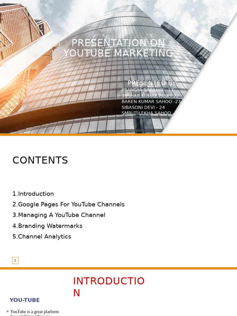 Digital Marketing PPT 1 | PDF | You Tube | Brand