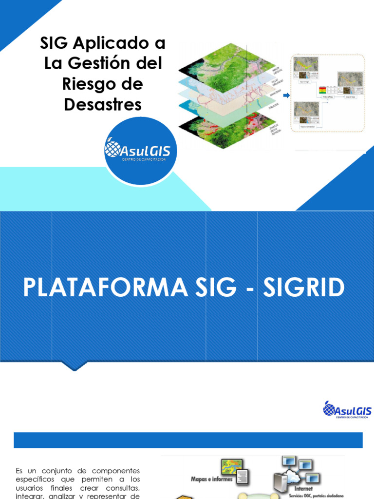 Clase 4.1 Plataforma SIG - SIGRID | PDF | Sistema de información geográfica | Informática