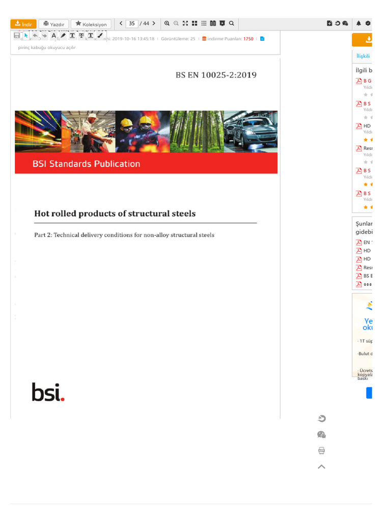 BS en 10025-2-2019 | PDF