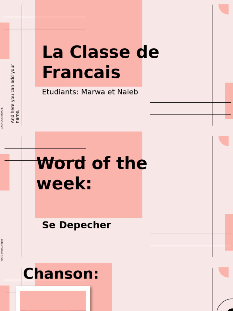 La Classe de Francais 19 | PDF