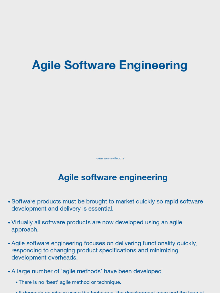 Agile Software Engineering | PDF | Scrum (Software Development) | Agile ...