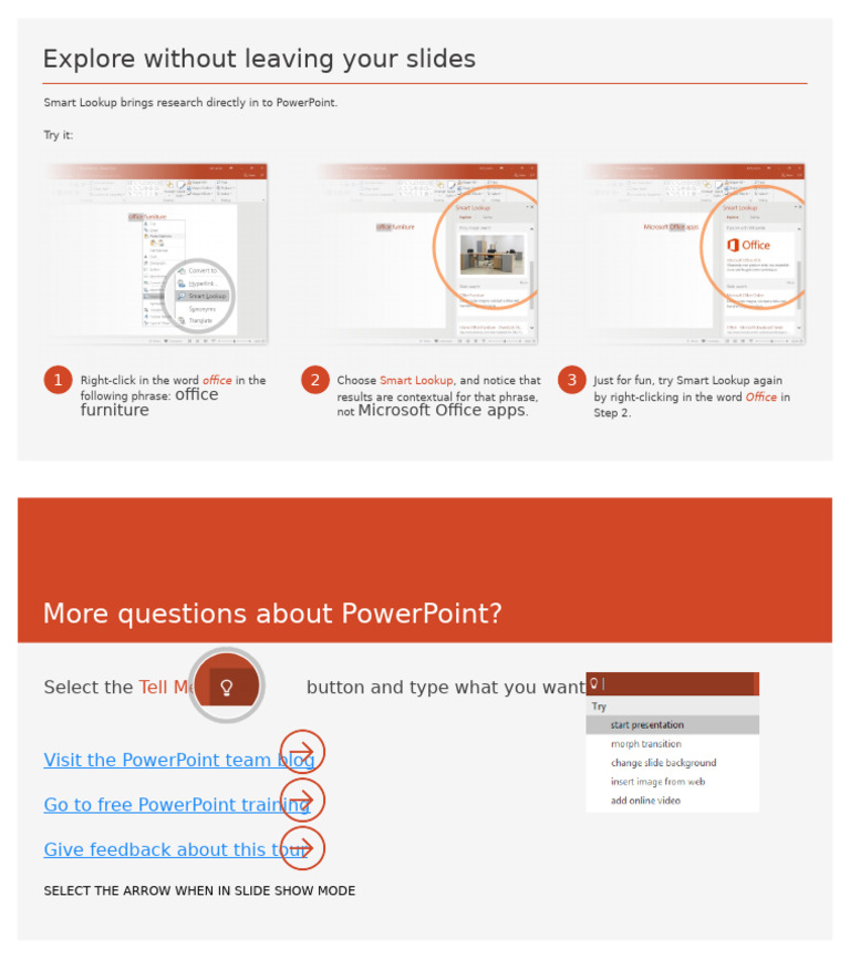 Smart Lookup in PowerPoint Explained | PDF