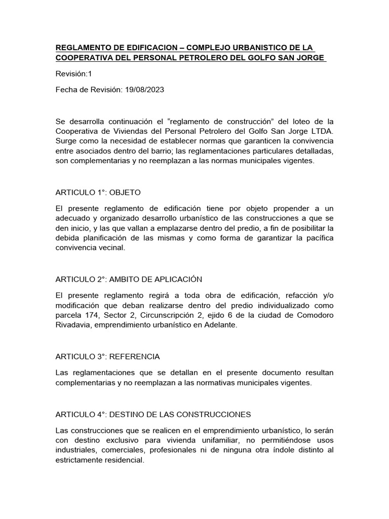 Reglamento de Construccion 15-09 | PDF | edificio