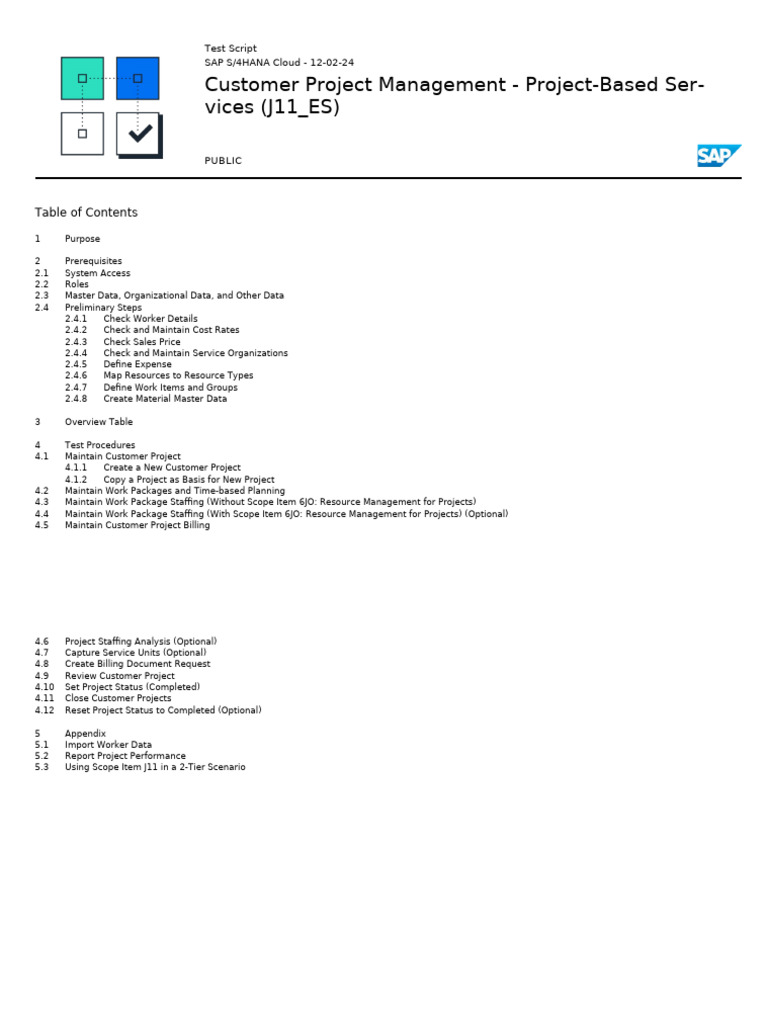 J11 S4CLD2402 BPD en Es | PDF | Project Management | Expense