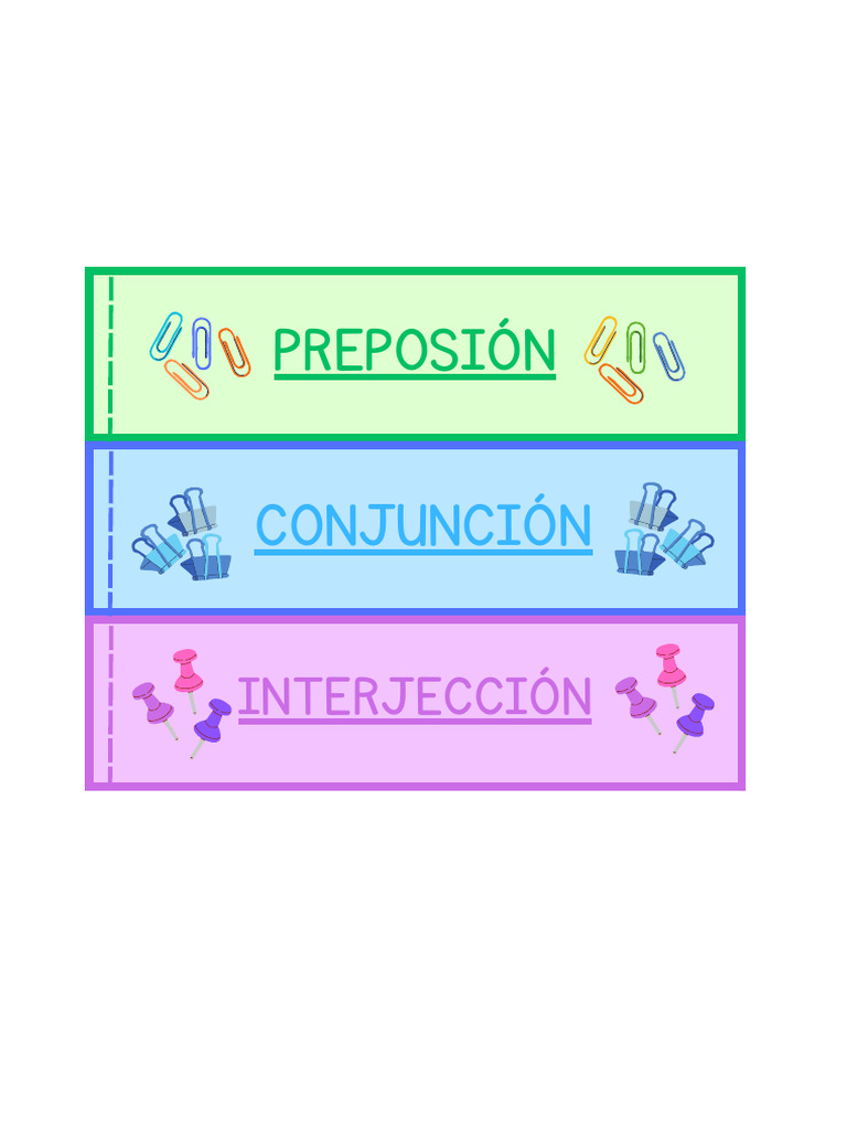 Lengua Preposiciones, Conjunciones e Interjeccione | PDF