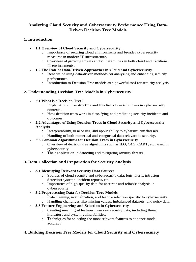Analyzing Cloud Security and Cybersecurity Performance Using Data | PDF ...