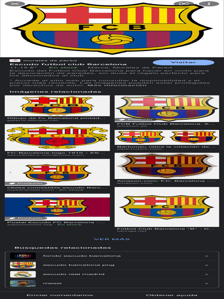 Mural Vinilo Escudo FC Barcelona | PDF