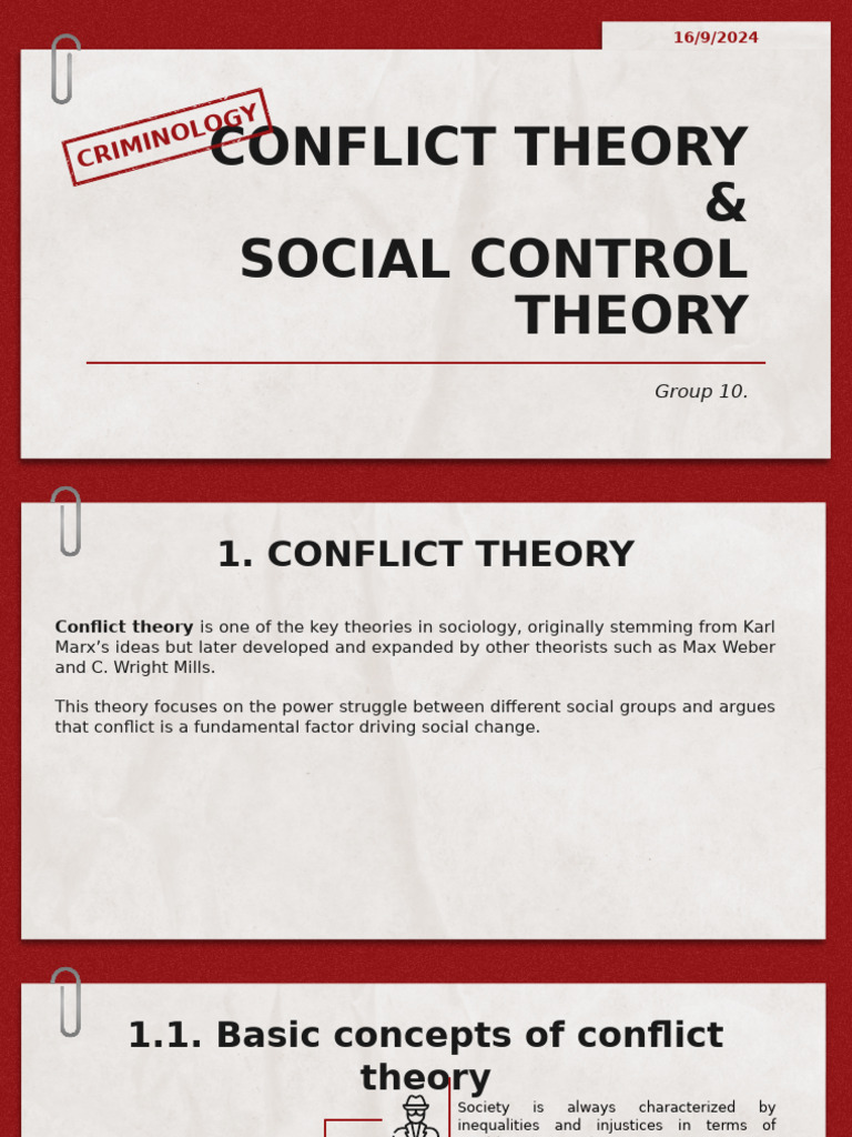Group 10 - Conflict Theory & Social Control Theory | PDF | Karl Marx ...