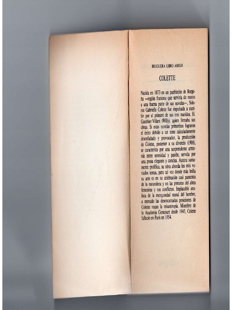 Colette - La Casa de Claudine. Sido | PDF