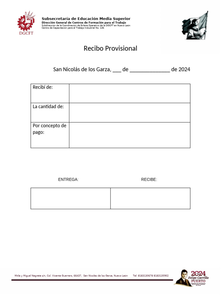 Recibo Provisional | PDF