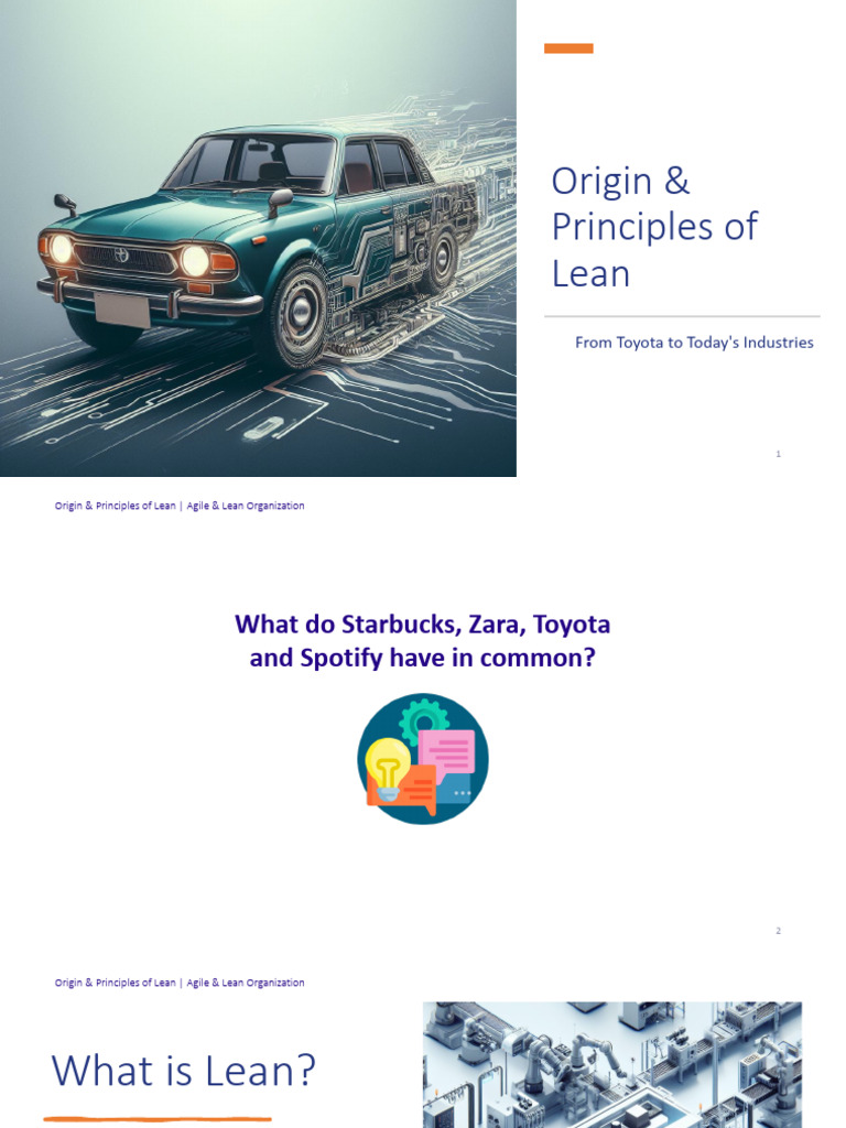 ESCP Agile & Lean Organization - Origin & Principles of Lean | PDF ...