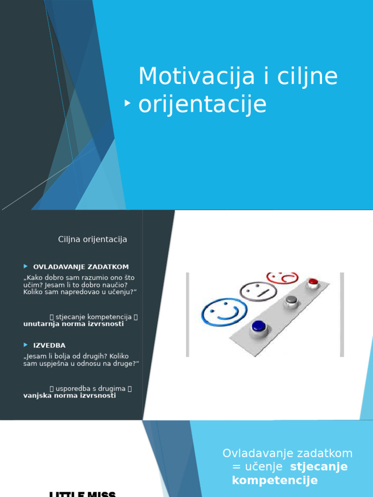 III. KognitivistiÄ Ke Teorije Motivacije - Teorije Ciljnih Orijentacija ...