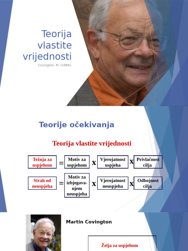 IV. KognitivistiÄ Ke Teorije - Teorije Vlastite Vrijednosti | PDF