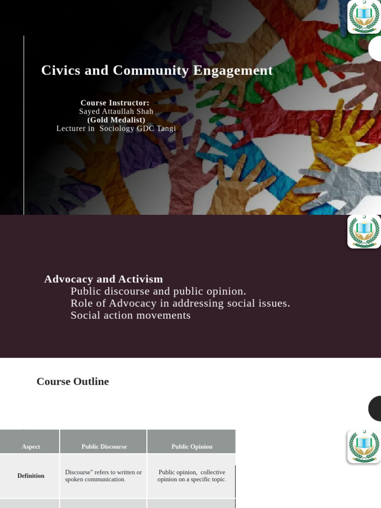 Advocacy and Activism | PDF | Public Sphere | Public Opinion