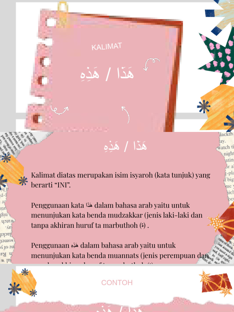 Isim Isyaroh dalam Bahasa Arab | PDF | Seni & Disiplin Bahasa | Kajian ...