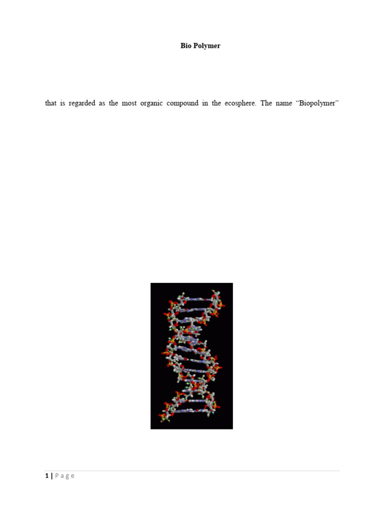 Biopolymer | PDF | Biopolymer | Starch