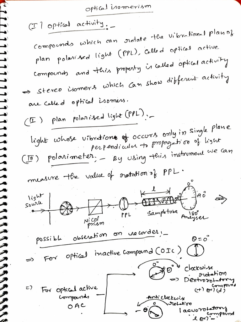 GOC - Optical Isomerism - 4 | PDF | Stereochemistry | Organic Chemistry