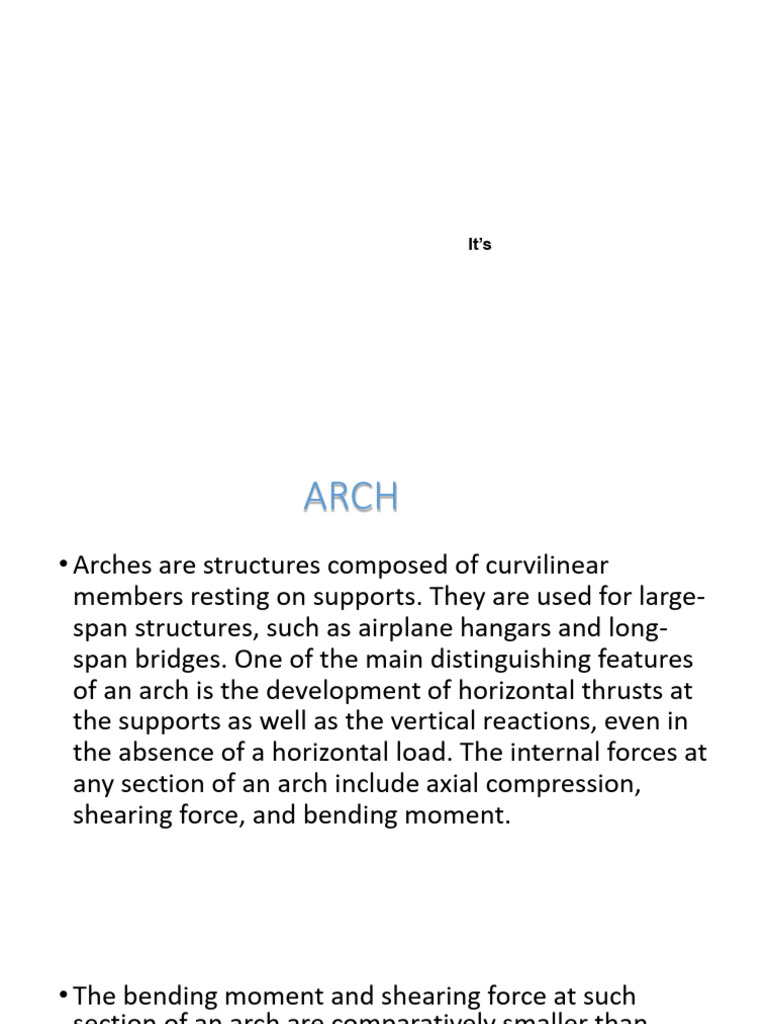 ARCH | PDF | Bending | Structural Engineering