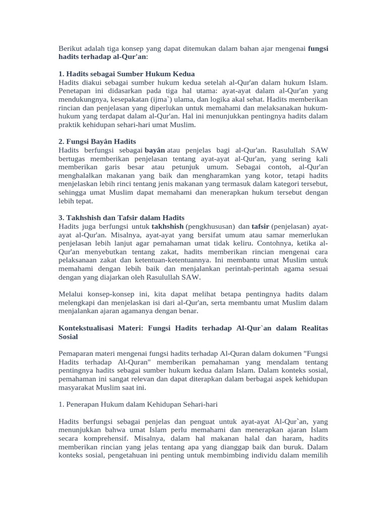 Analisis Materi Modul 2 Qurdis | PDF | Agama & Spiritualitas