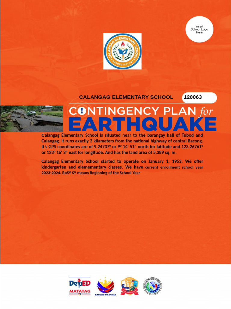 TEMPLATE ConPlan Earthquake | PDF | Emergency Management | Earthquakes