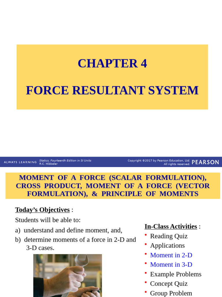 Statics - Lec PPT - Section 4.1-4.4 | PDF | Euclidean Vector | Force