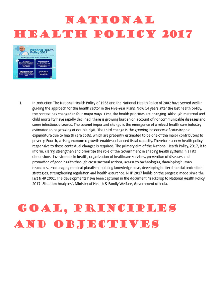 National Health Policy 2017 | PDF | Health Care | Health Policy