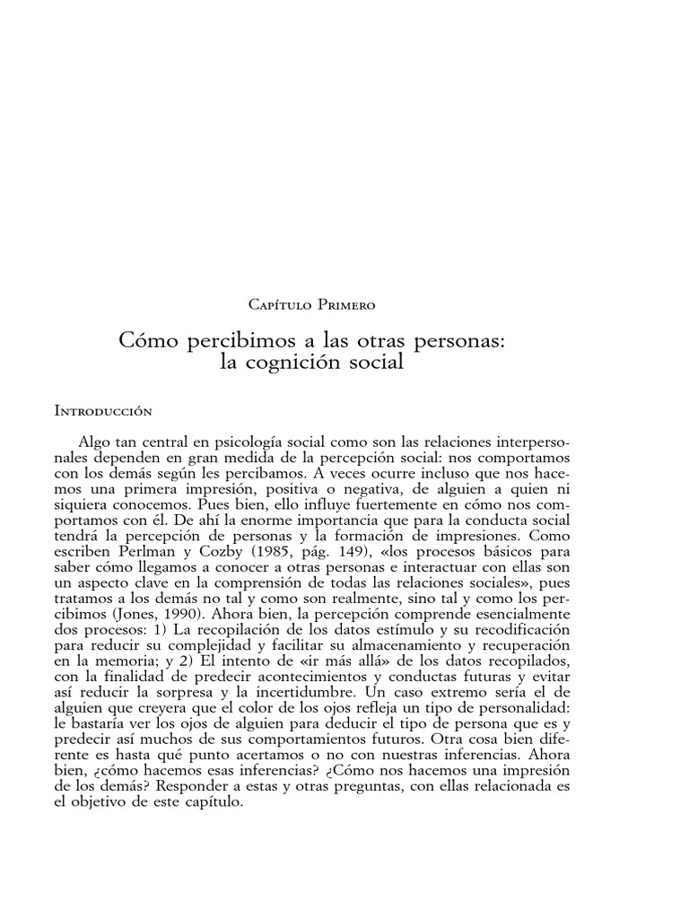 Ovejero Bernal Pp. 19-27. UNIDAD 4 | PDF | Percepción | Comportamiento