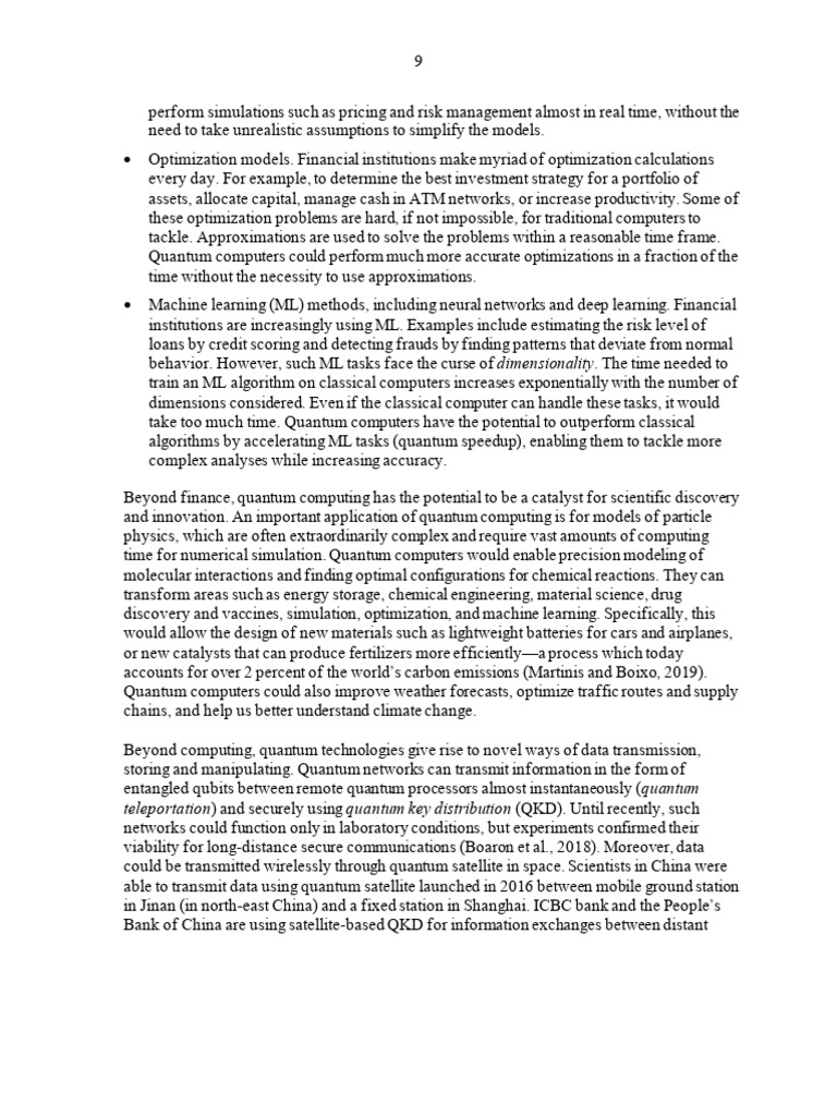 Quantum Computing and The Financial System - Spooky Action at A ...
