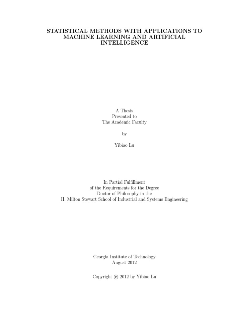 Lu Yi | PDF | Eigenvalues And Eigenvectors | Cross Validation (Statistics)