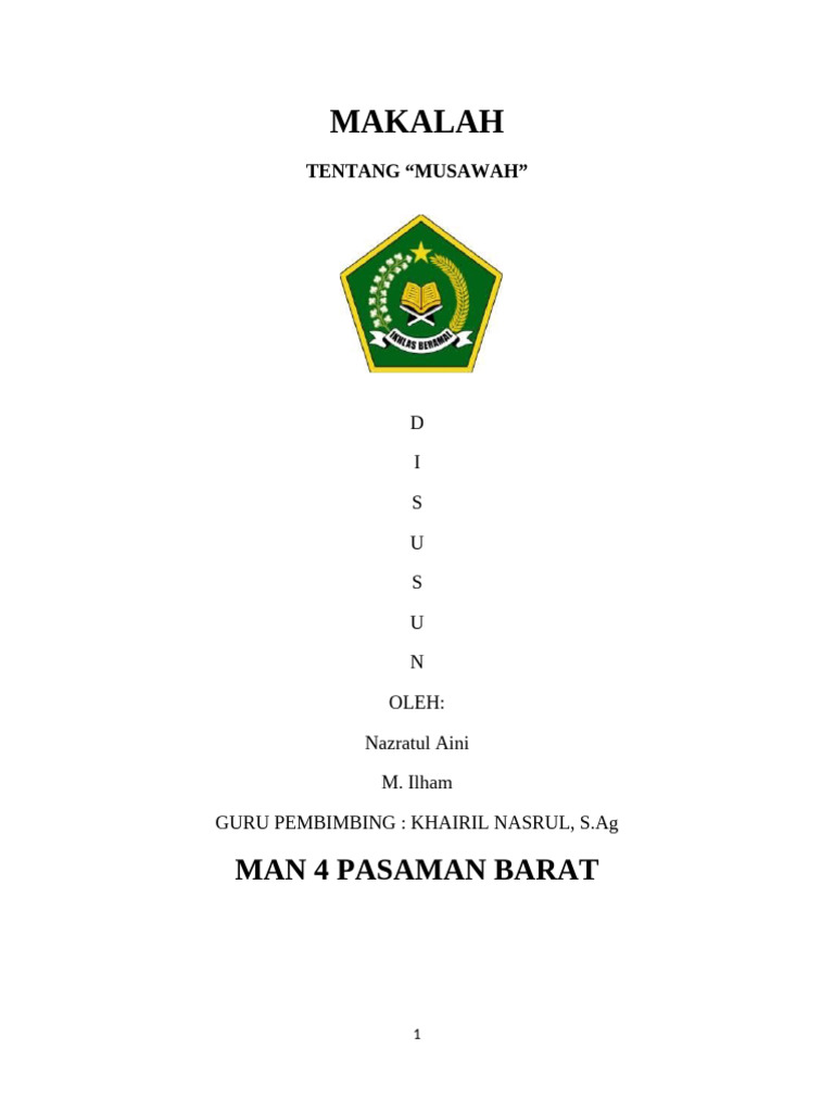 Prinsip Musawah dalam Islam dan Kehidupan | PDF
