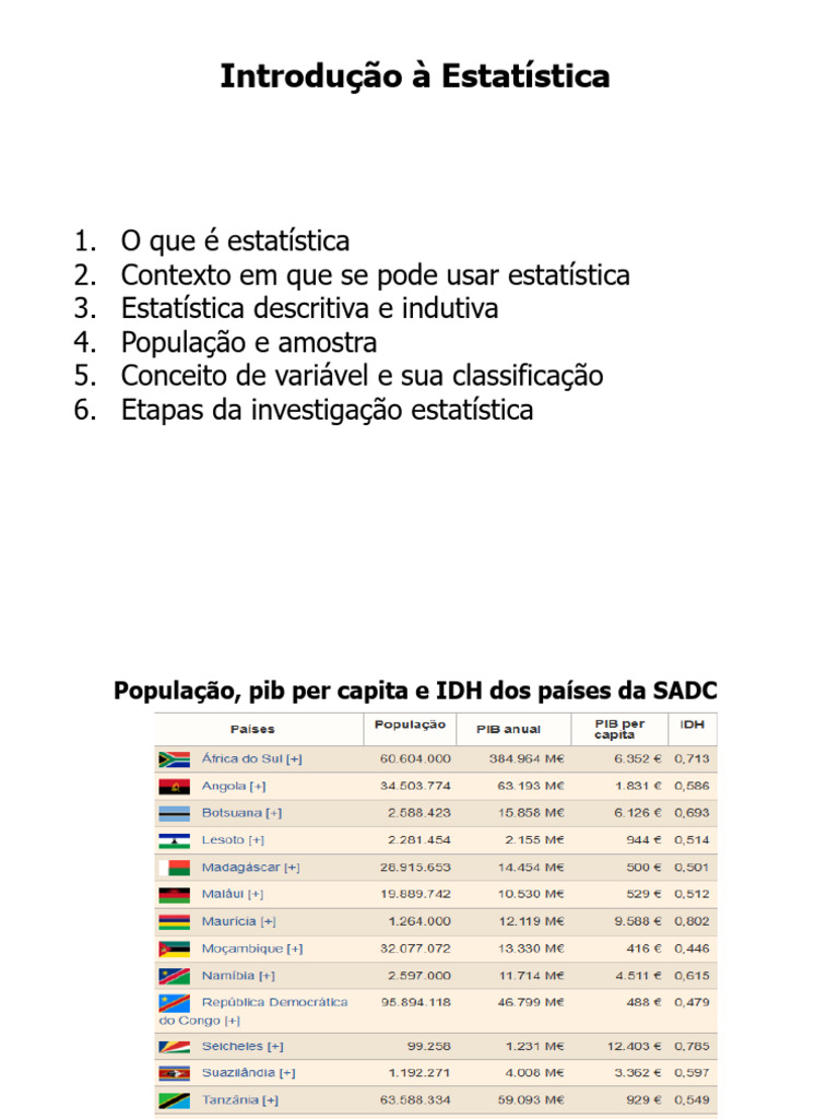 Guia Completo sobre Estatística Básica | PDF | Estatísticas ...