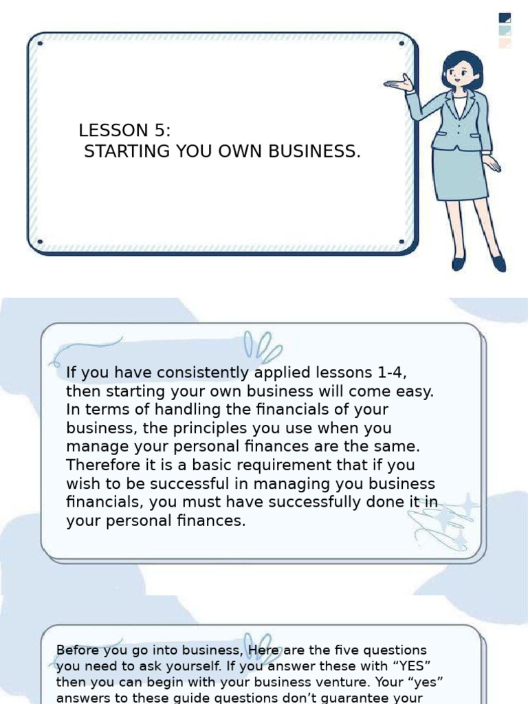 Starting You Own Business | PDF | Marketing | Marketing Strategy