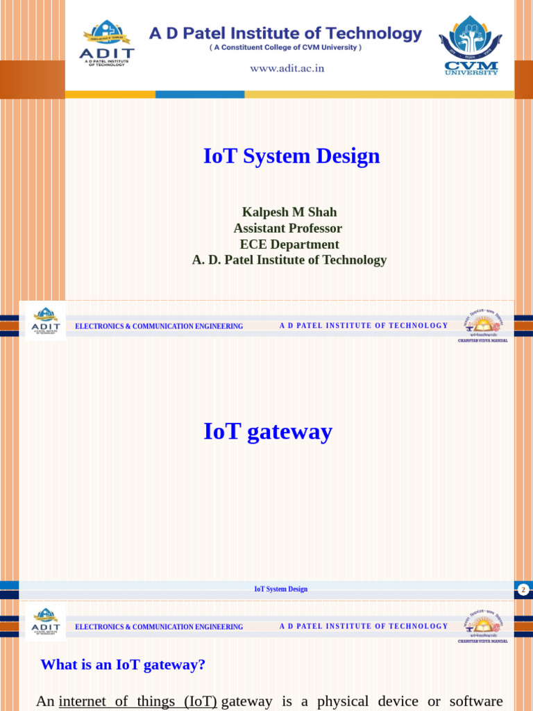 IoT3 Ystem Design Lecture Slide | PDF | Internet Of Things | Web Server