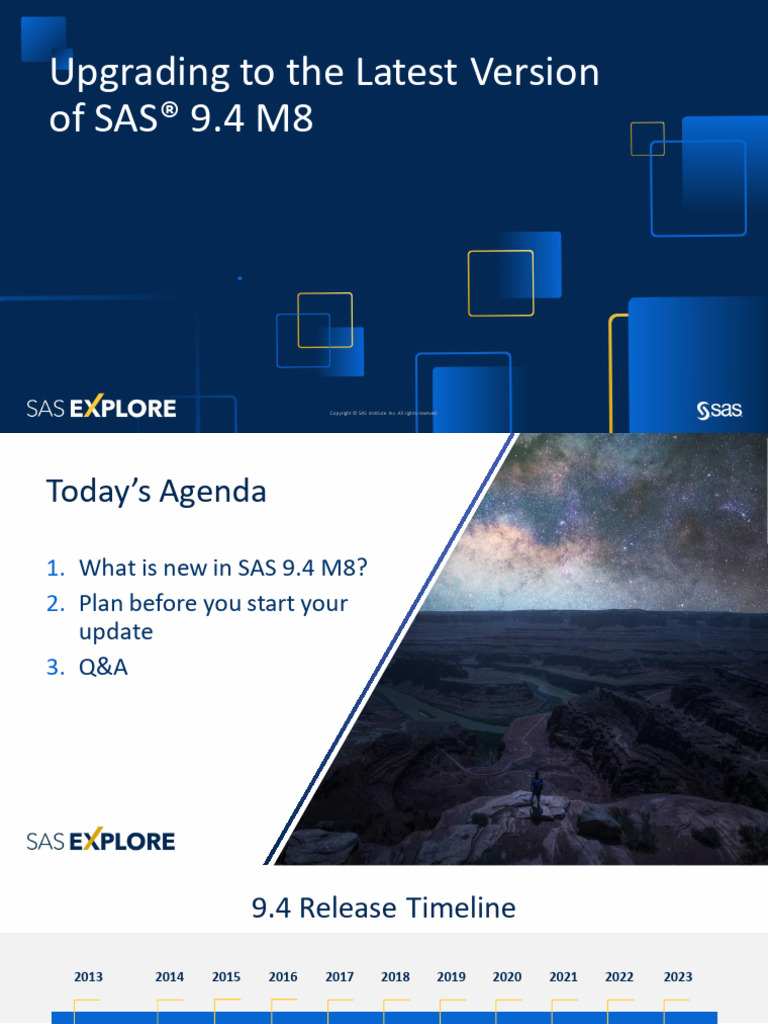 Installing, Upgrading and Migrating To The Latest Release of SAS 9.4 ...