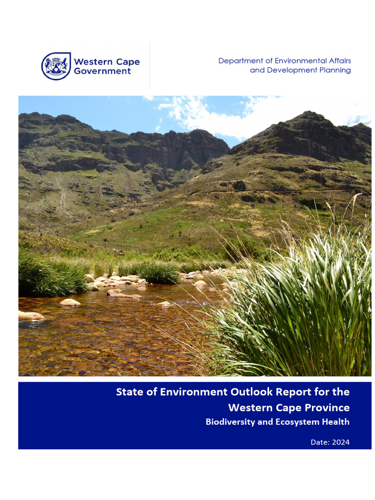 Western Cape Biodiversity Report 2023 | PDF | Biodiversity ...