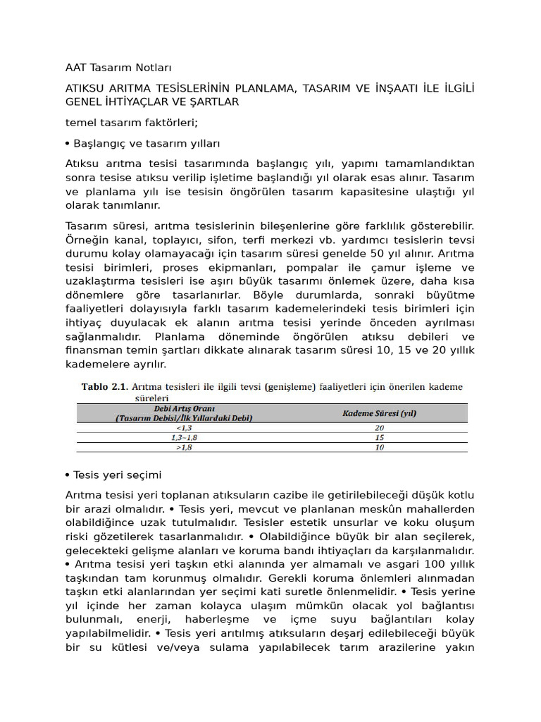 AAT Tasarım Notları | PDF