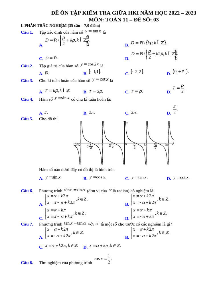 Gki Toan 11 de So 01 (70tn-30tl) Theo-Ma-Tran-Bo | PDF