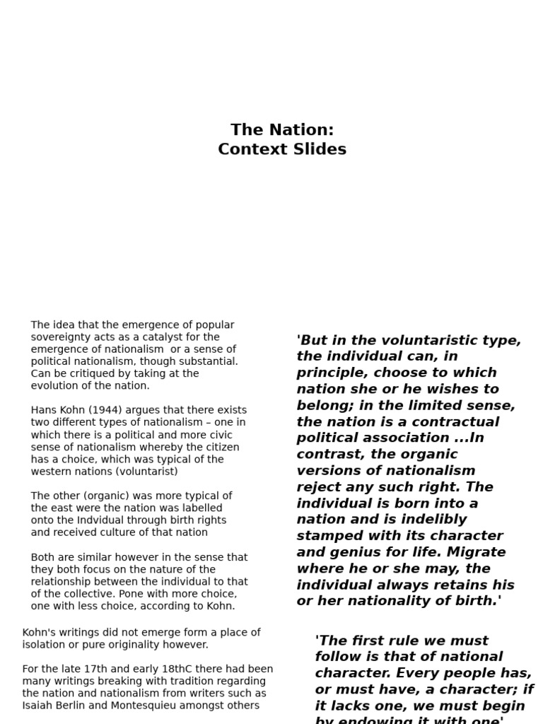 Nationalism and Popular Sovereignty Analysis | PDF | Nationalism | Scotland