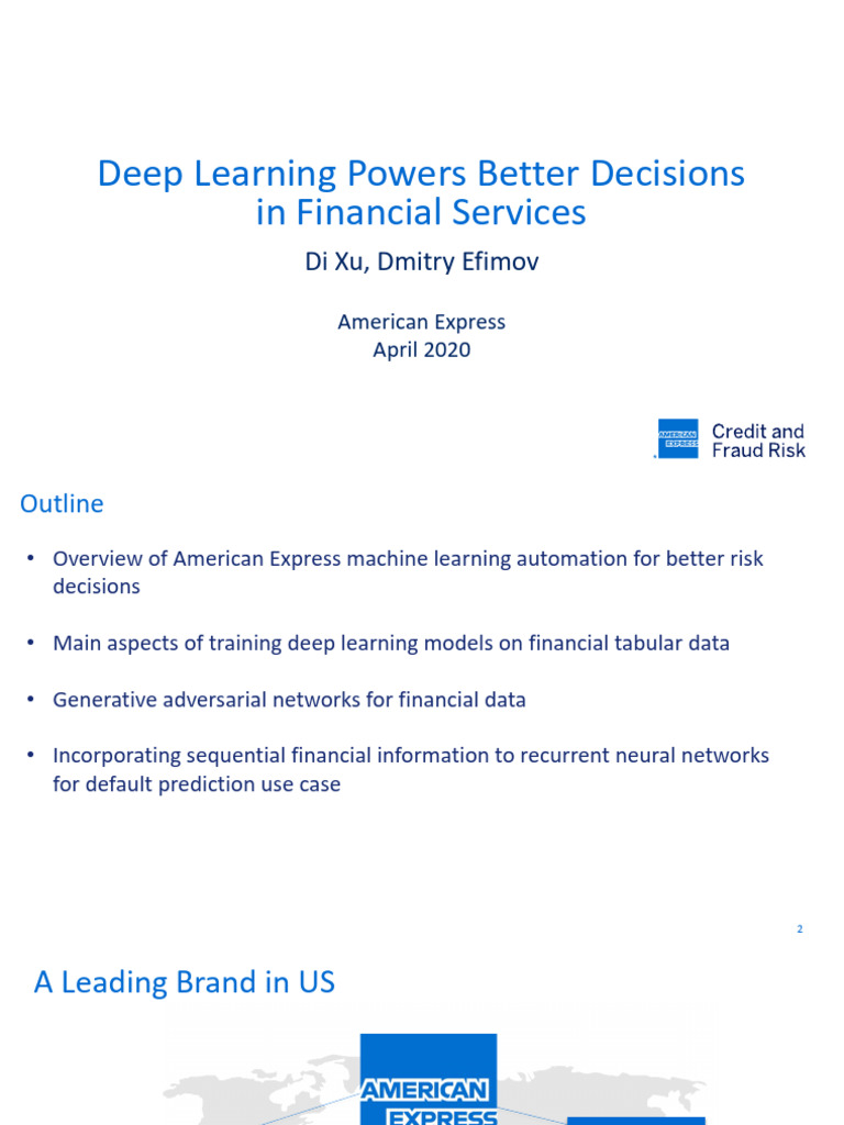 Deep Learning Powers Better Decisions in Financial Services | PDF ...