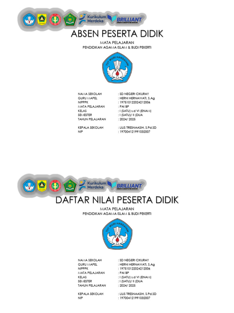 Cover Absen Nilai Promes | PDF