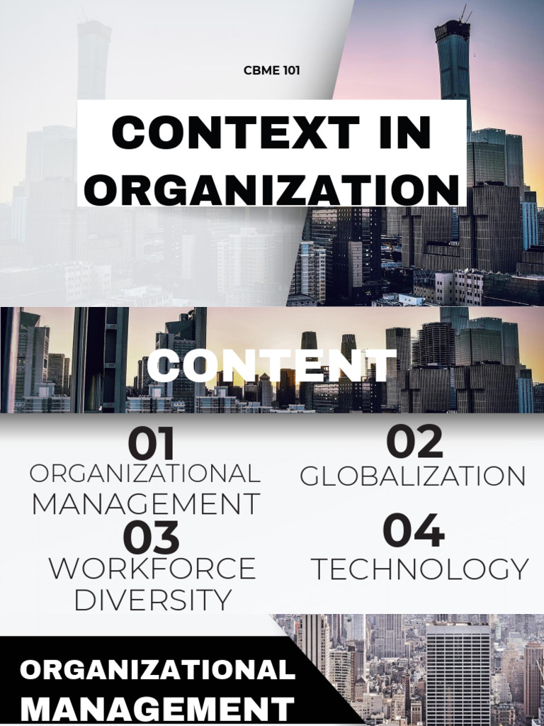 Context in Organization | PDF | Goal | Employment