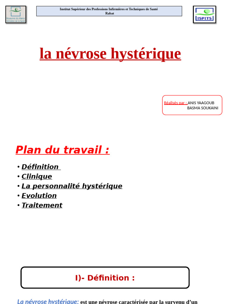 Hys Ver Exp | PDF | Hystérie | Dépression (psychiatrie)