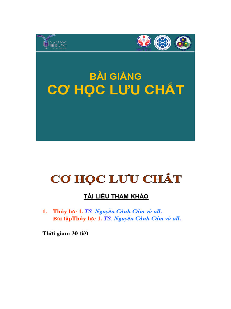 CHLC - C1 - Dac Trung Chat Luu | PDF